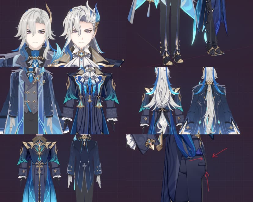 Genshin Impact 6.3 Leak Shows Comparison of Neuvillette Outfits and ...